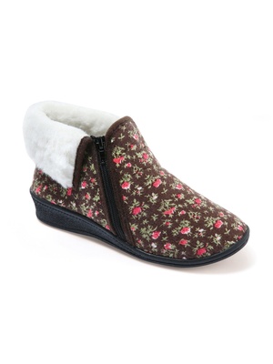 Pantoufles femme, chaussons femmes, pieds larges, mules éponge